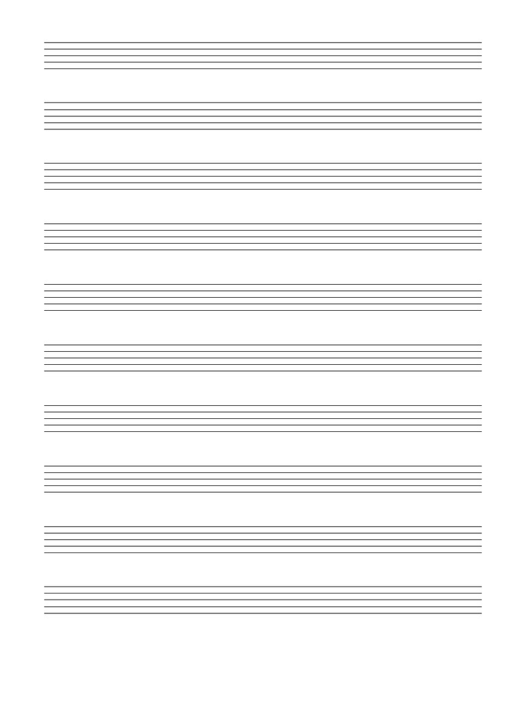 Hoja 10 Pentagramas | PDF