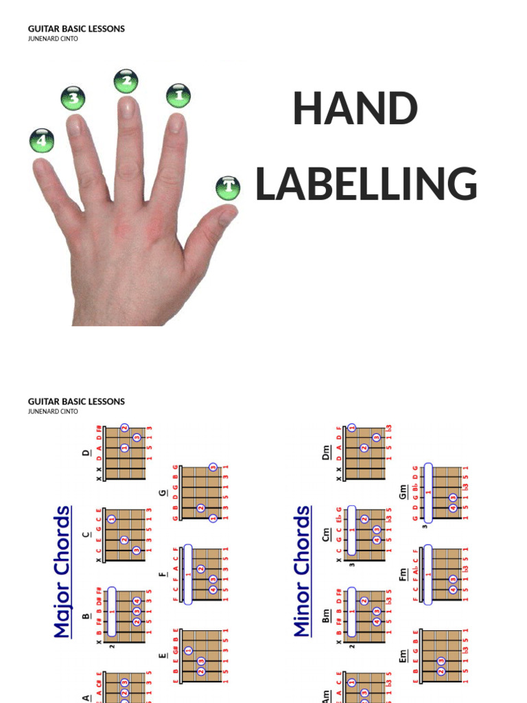 Guitar - Lesson 1 | PDF