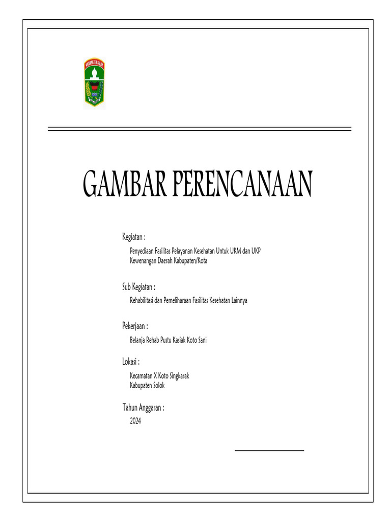 Gambar Pustu Kasiak Koto Sani | PDF