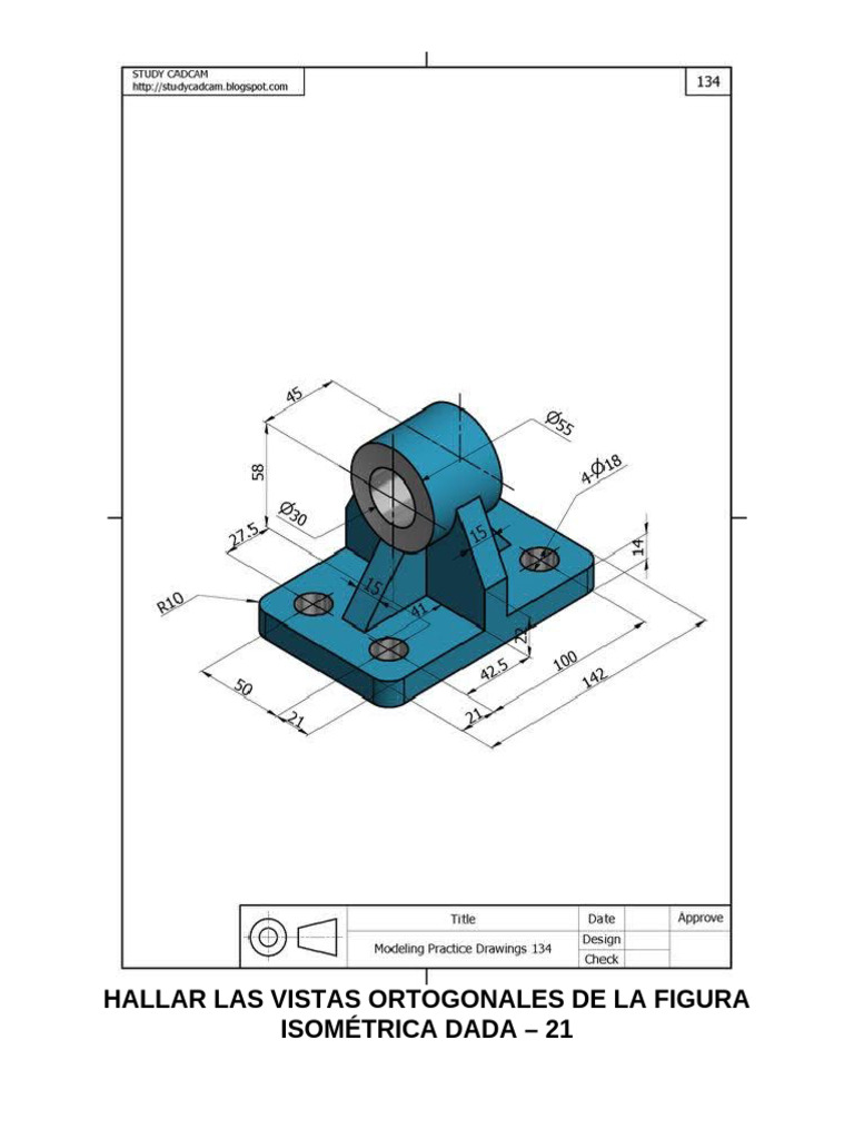 Proyección Isométrica de La Figura - 25 | PDF