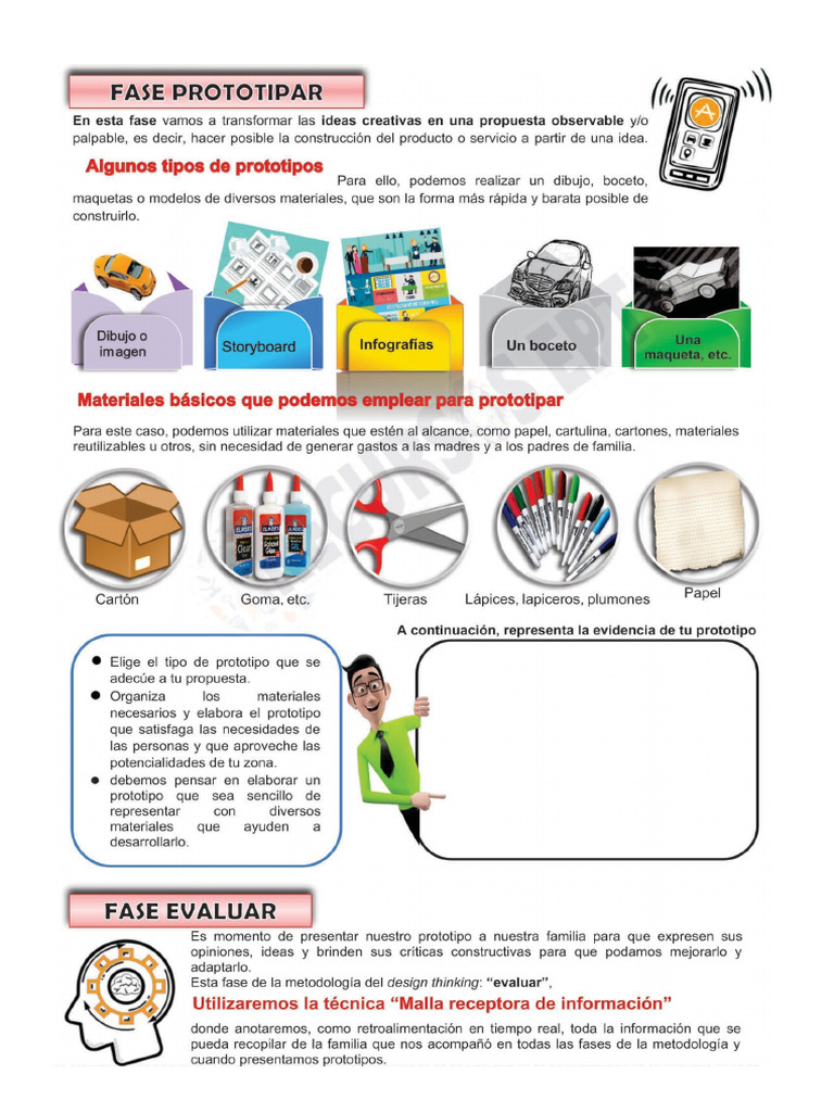 SEM.4 EPT 1º Y 2º Fase Prototipar y Evaluar | PDF