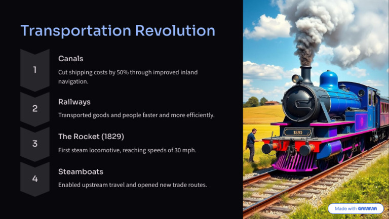 Transformation of Transportation in the 19th Century | PDF
