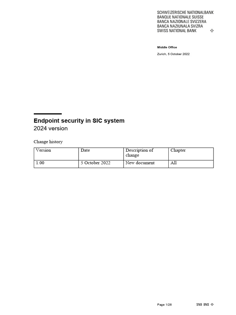 SIC System Endpoint Security Guidelines | PDF | Computer Security ...