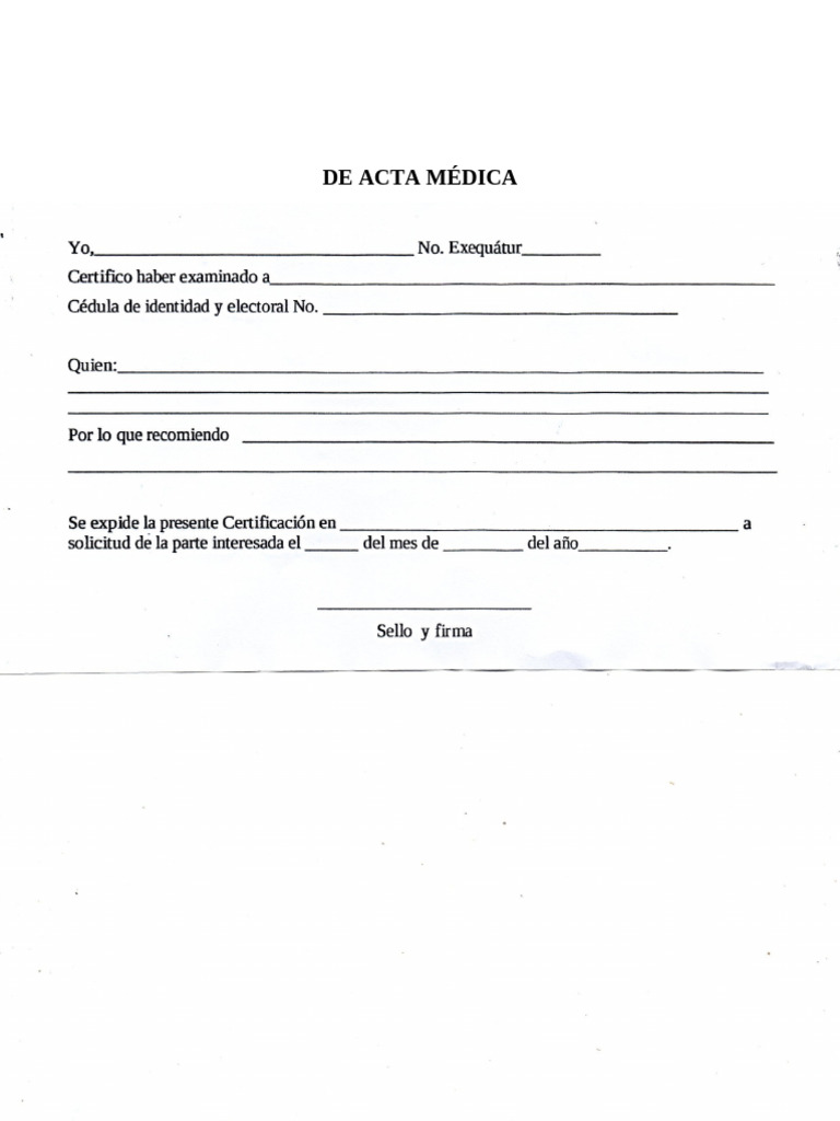 De Acta Médica | PDF
