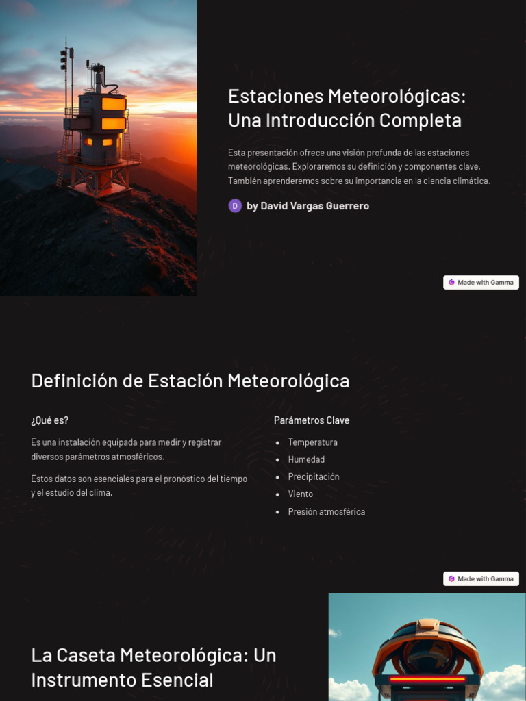 Estaciones Meteorologicas Una Introduccion Completa | PDF | Meteorología | Clima