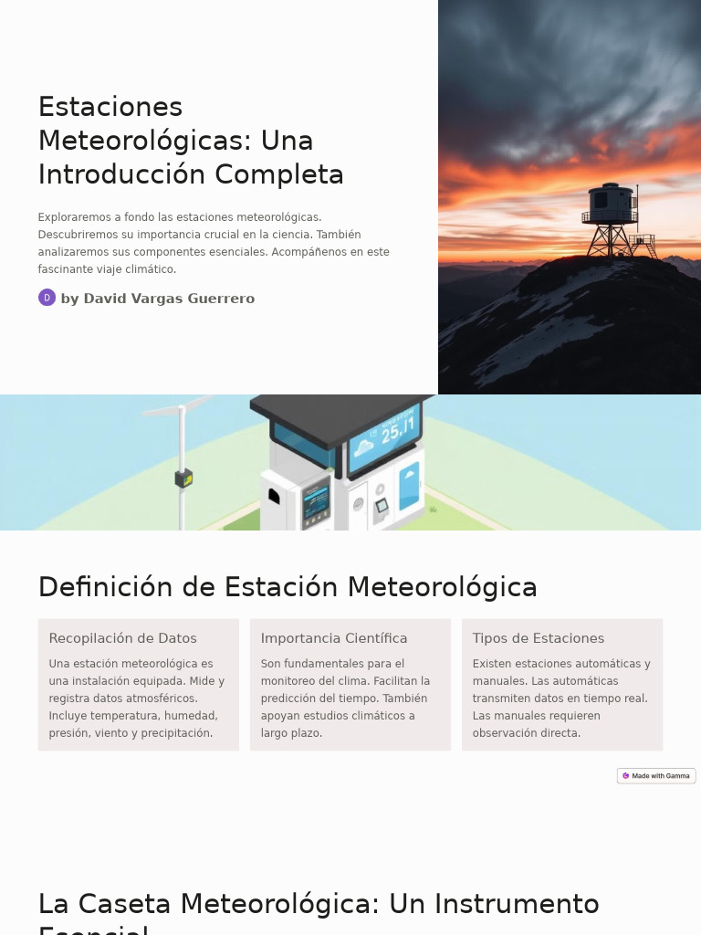 Estaciones Meteorologicas Una Introduccion Completa | PDF | Meteorología | Clima