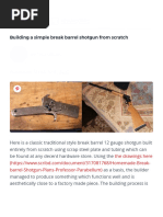 Homemade Break Barrel Shotgun Plans Professor Parabellum PDF | PDF