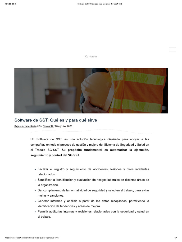 Software de SST - Qué Es y para Qué Sirve - PROPUESTA | PDF | Software ...