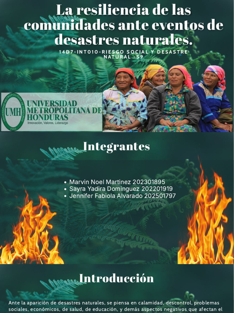 Grupo# 3la Resilencia de Las Comunidades Ante Eventos de Desastres Naturales | PDF | Resiliencia ...