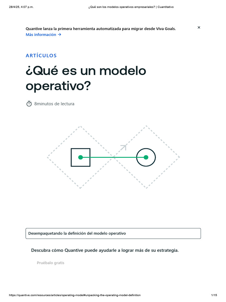 ¿Qué Son Los Modelos Operativos Empresariales - Cuantitativo | PDF ...