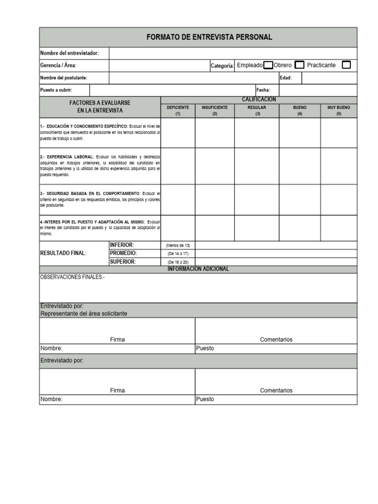 Formato de Entrevista - Referidos | PDF | Aprendizaje | Cognición