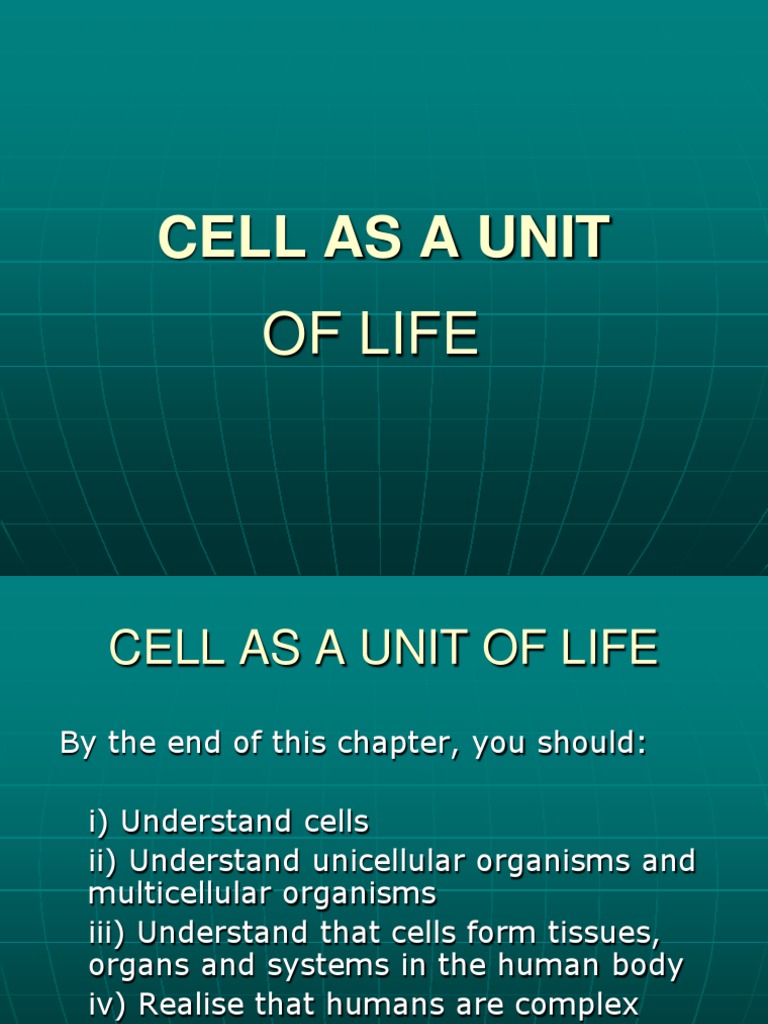 Understanding Cells as the Basic Units of Life: A Comprehensive ...