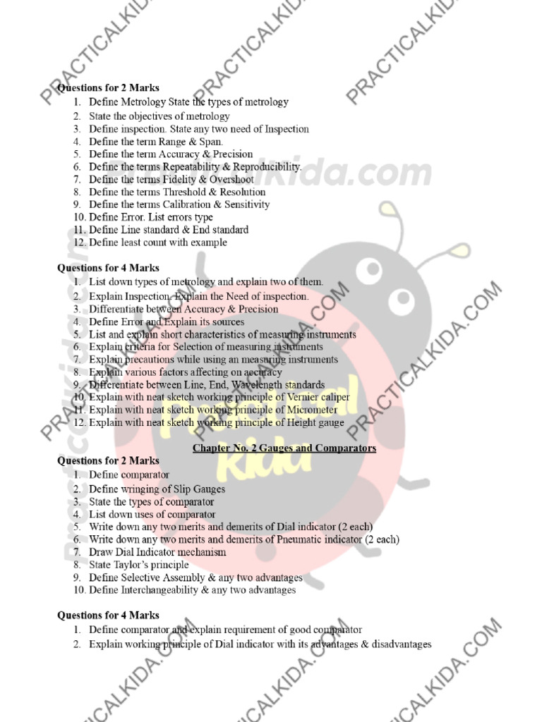 MAM 313316 IMP Question Bank For MSBTE Summer 2025 Exam | PDF