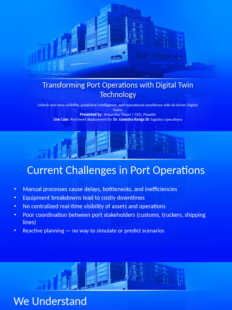Digital Twin Port Operations | PDF | Artificial Intelligence ...