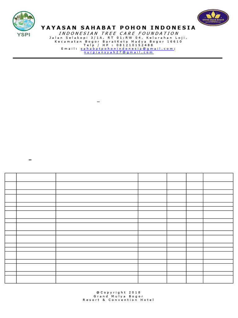 Finally Invoice Paket Fullboard Meeting PT Indofood Tanggal 5-8 ...