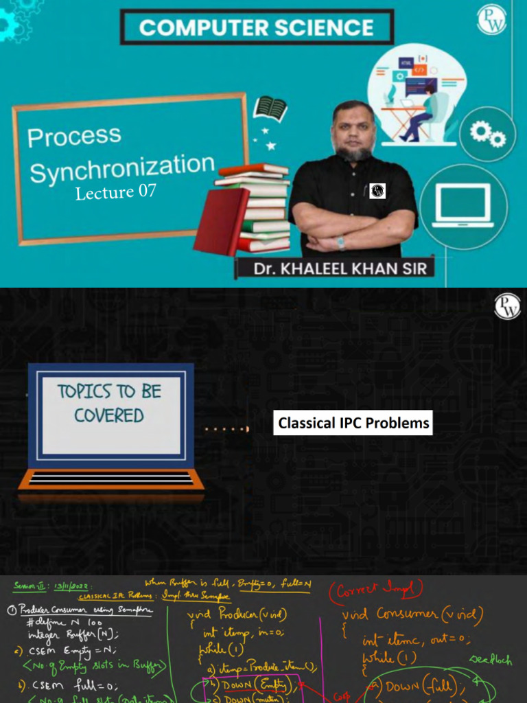 Process Synchronization - Coordination 07 - Class Notes - Shreshth GATE ...