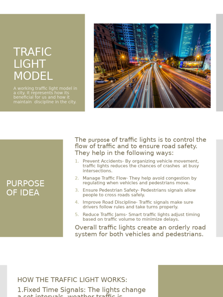 Trafic Light Model | PDF | Traffic | Traffic Light