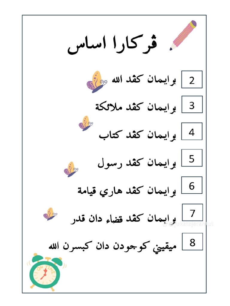 Nota Ringkas AKIDAH UPKK 2024 | PDF