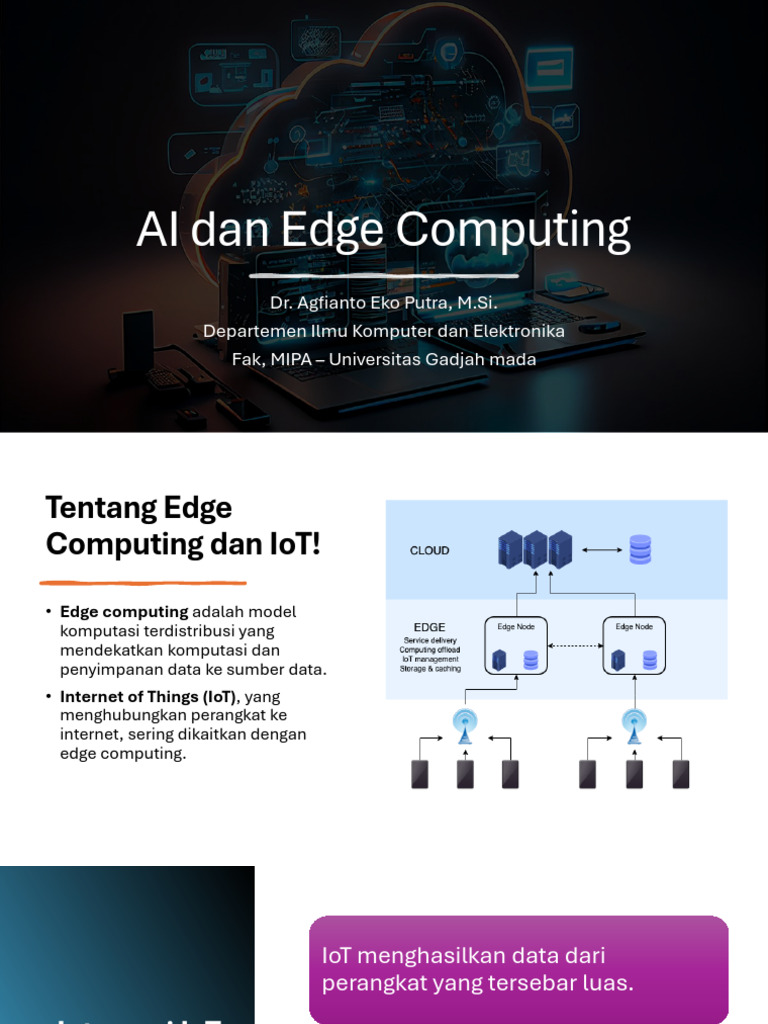 2024 - IOT - AI - Edge Computing | PDF