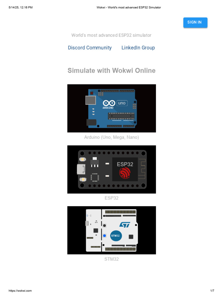Wokwi - World's Most Advanced ESP32 Simulator | PDF | Computing ... Wokwi - World's Most Advanced ESP32 Simulator | PDF | Computing ...
