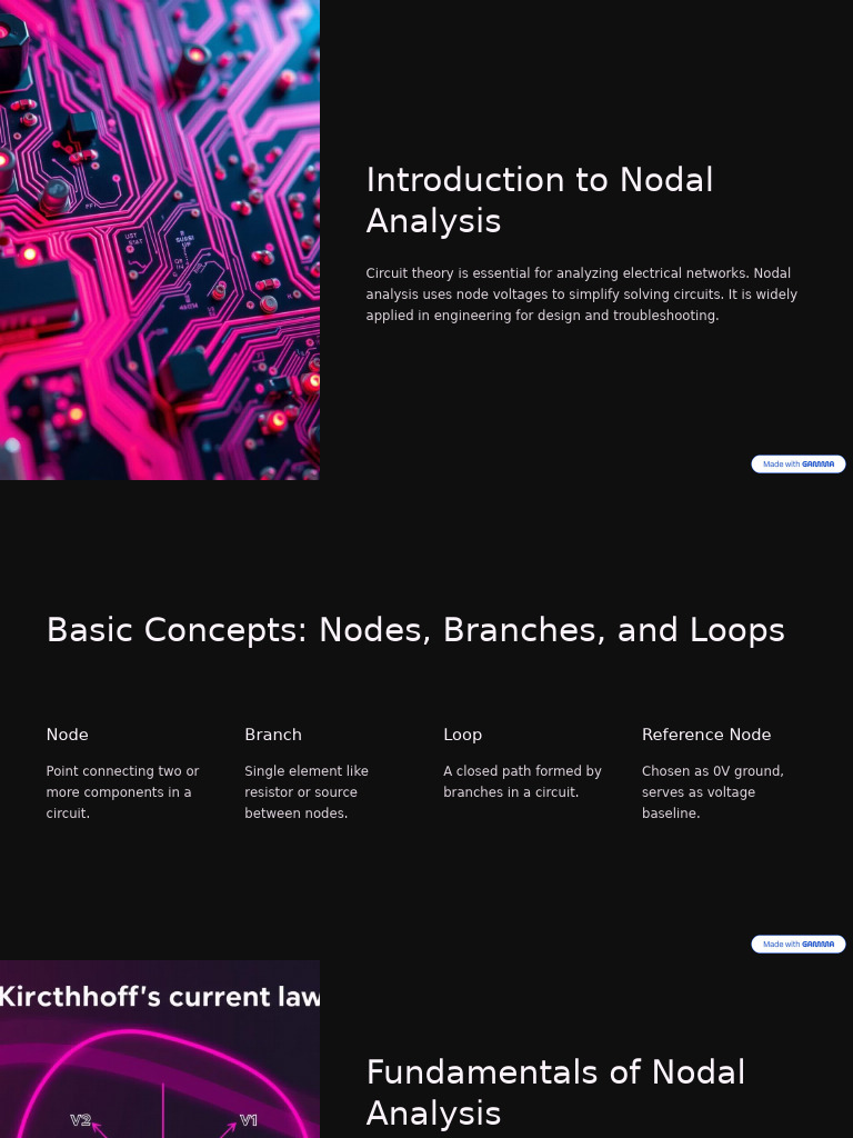 Introduction To Nodal Analysis | PDF | Electrical Network | Voltage