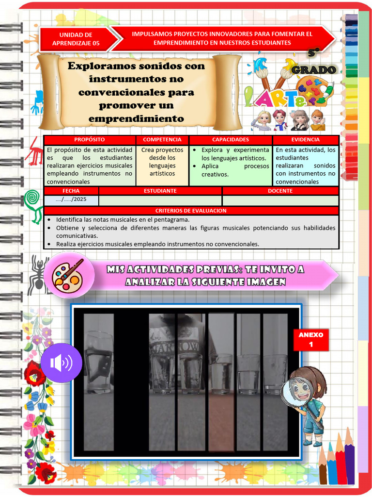 Ficha de Actividad S4 (U5) Ciclo VII (5°) - ARTE y CULTURA | PDF