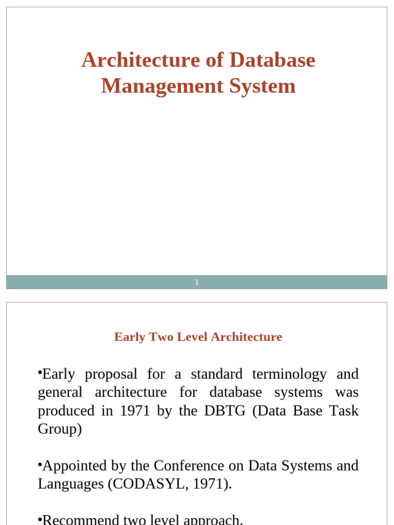 Ch2 - Three Level Architecture of DBMS | PDF | Databases | Database Schema