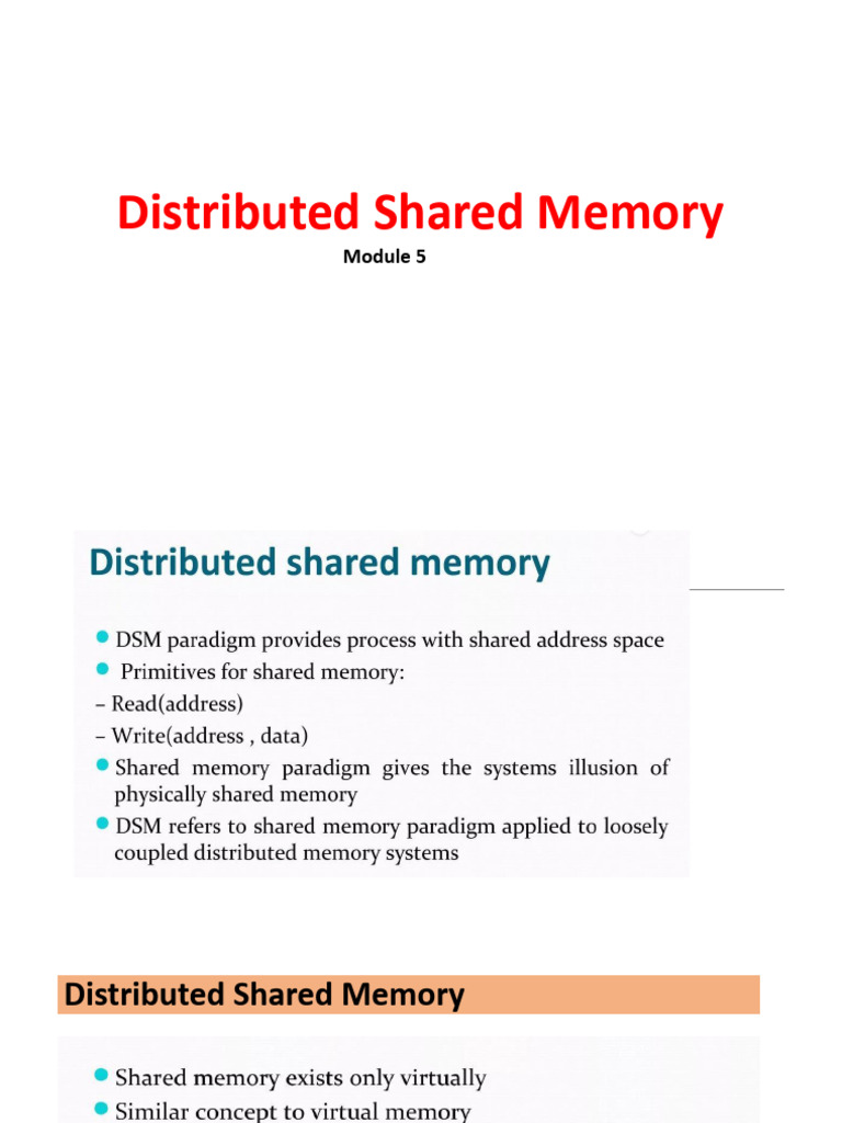 Distributed Shared Memory | PDF | Cpu Cache | Cache (Computing)