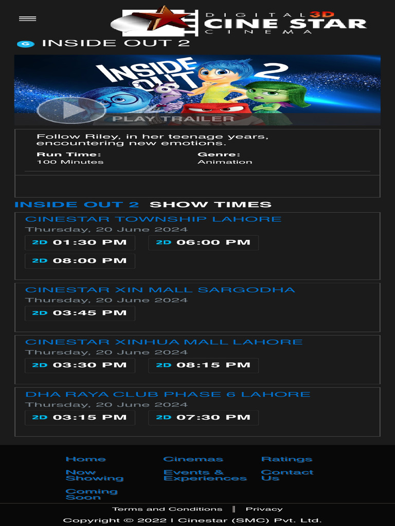 CineStar Cinemas | PDF