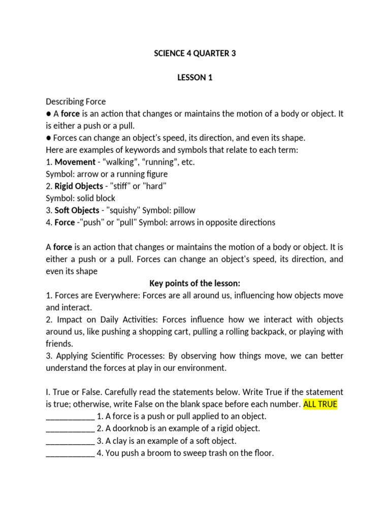 Science 4 Quarter 3 Reviewer | PDF | Magnet | Magnetism