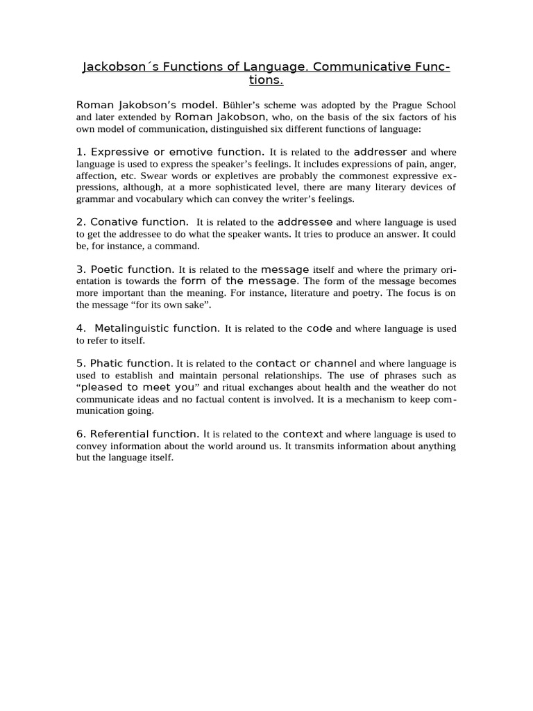 Jackobson's Functions | PDF