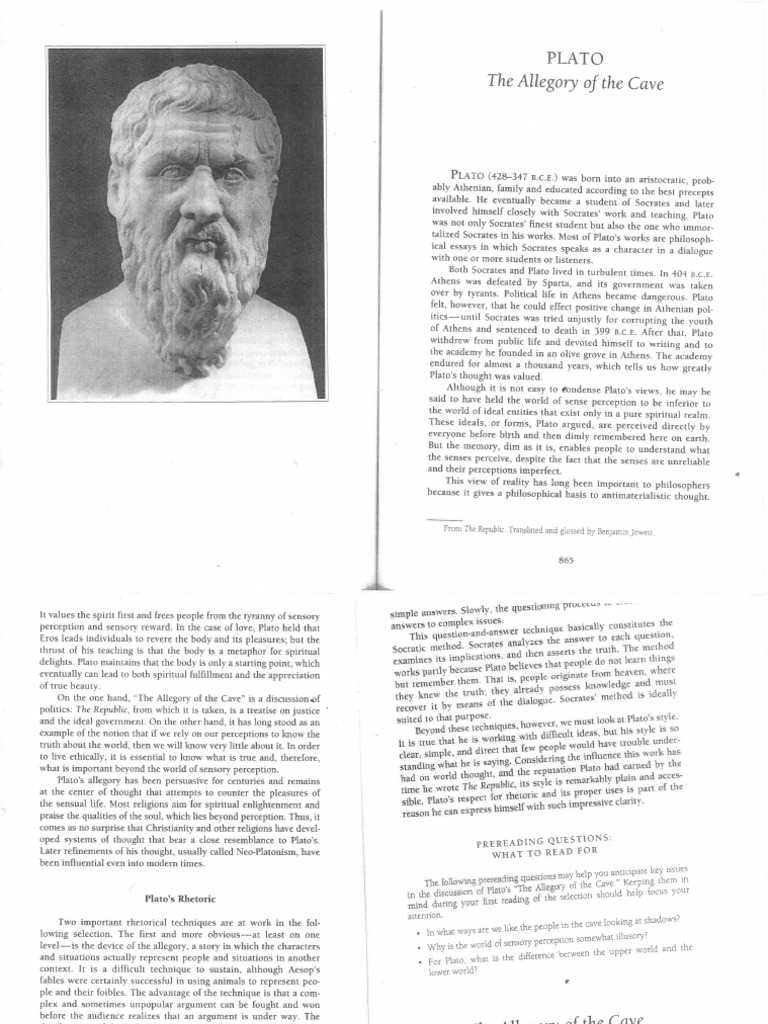 Allegory of the Cave Text | PDF