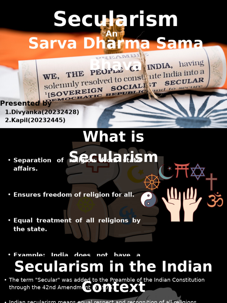 Indian Secularism & Sarva Dharma Sama Bhava | PDF