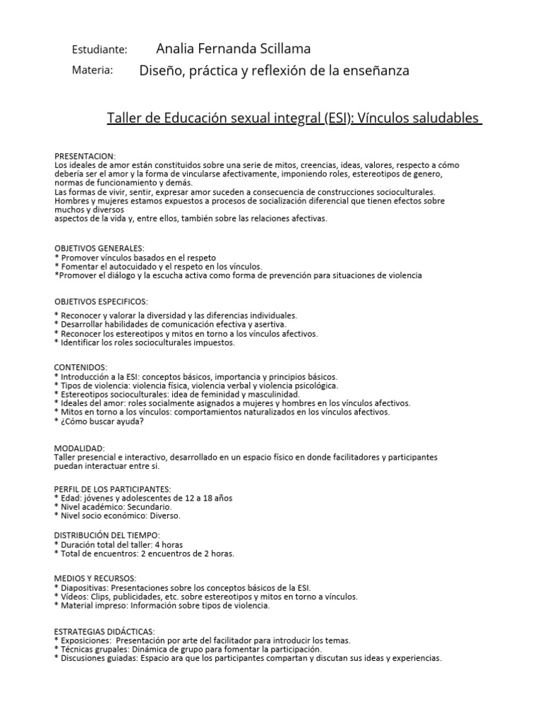 Taller de Vínculos Saludables - Analia Scillama - PDF - 20250120 - 171951 - 0000 | PDF ...