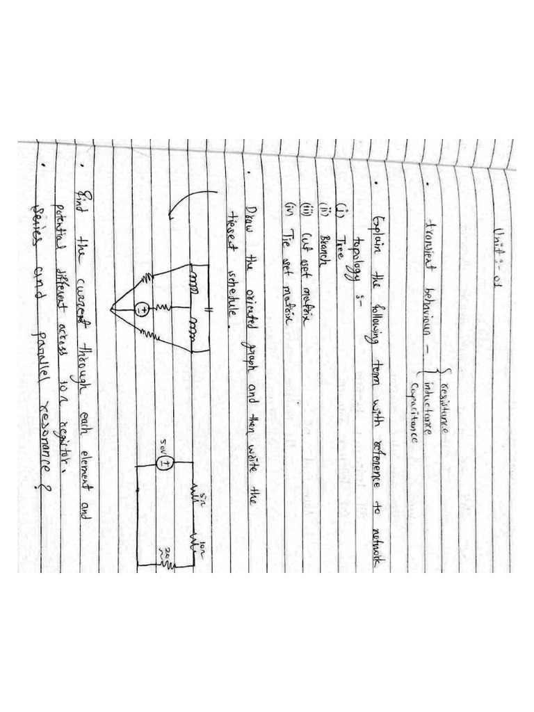 Network Analysis EE - EX Imp | PDF