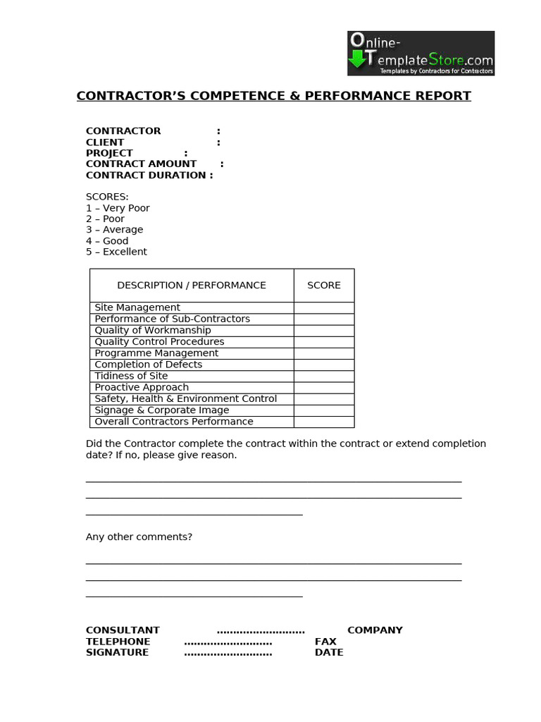 Competence and Performance Report | PDF