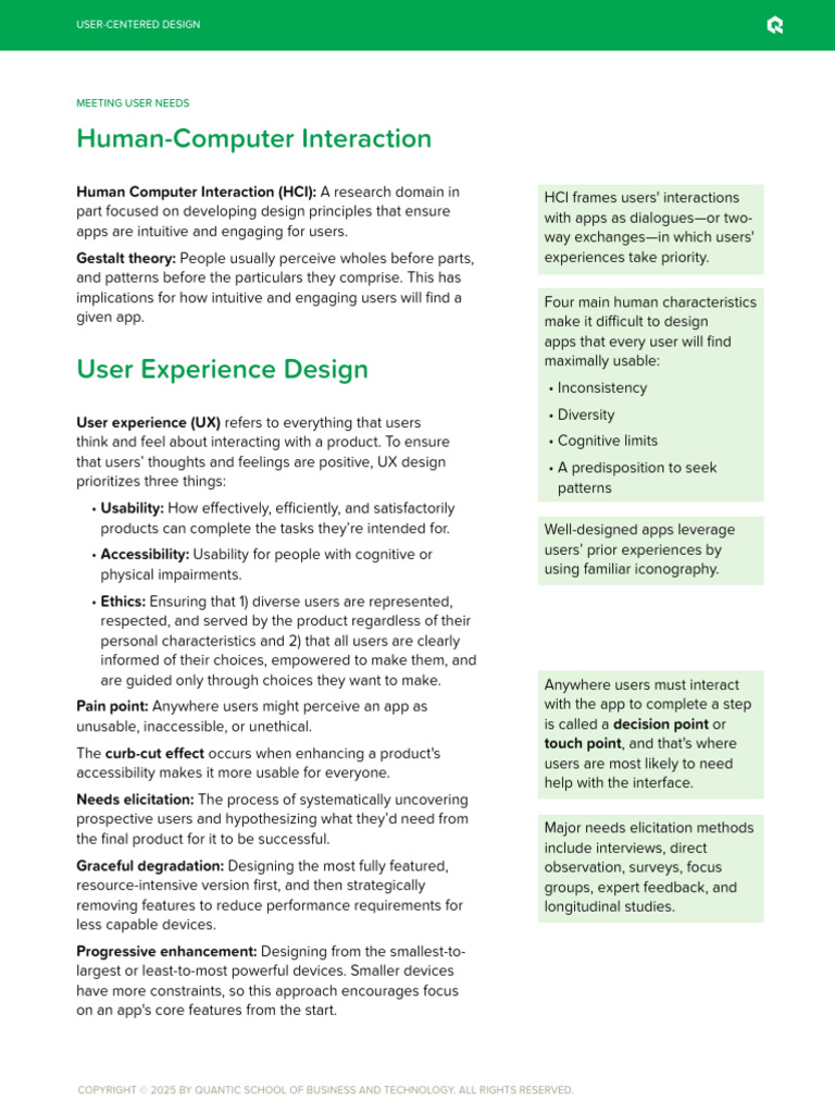 User Centered Design Summary | PDF | Usability | Agile Software Development