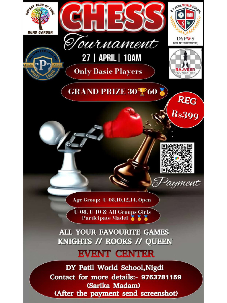 Rotary club and pass pawn chess academy tournament | PDF