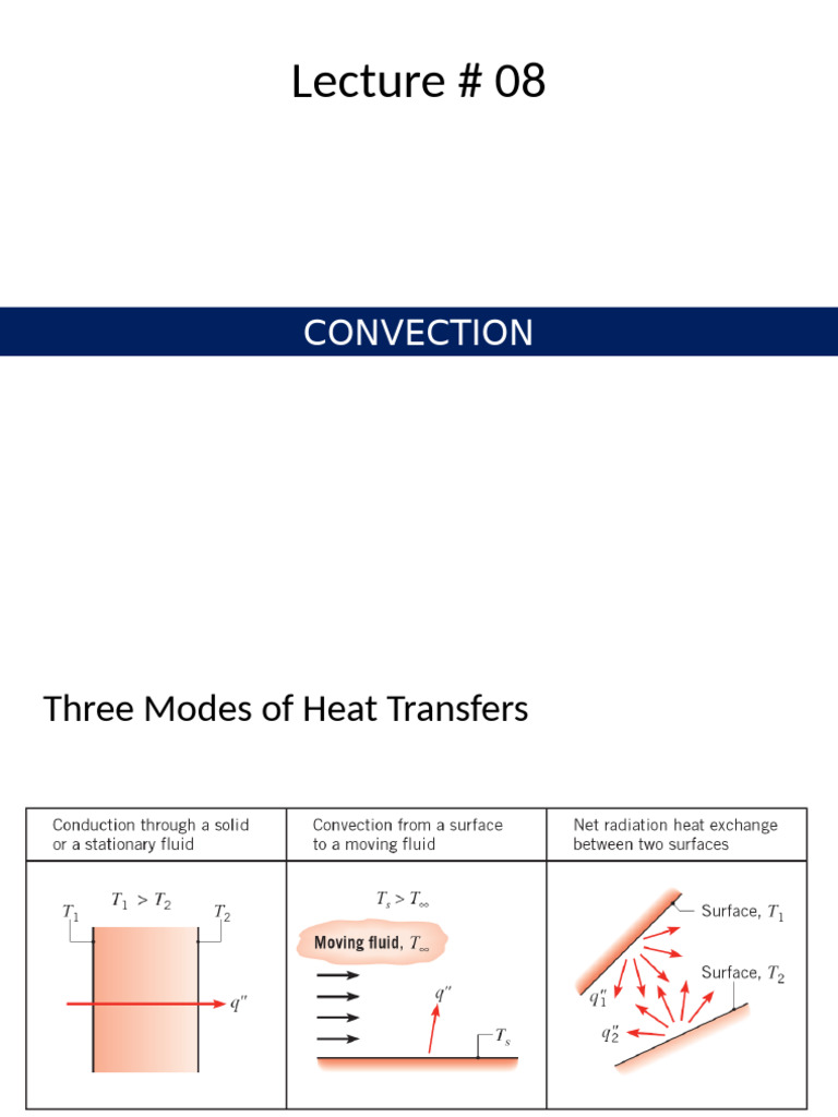 Lecture # 08 - Convection | PDF