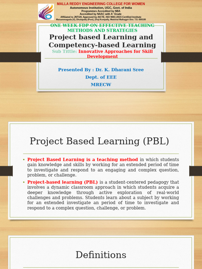 FDP (13.may.2025) PPT New | PDF | Project Based Learning | Educational Assessment