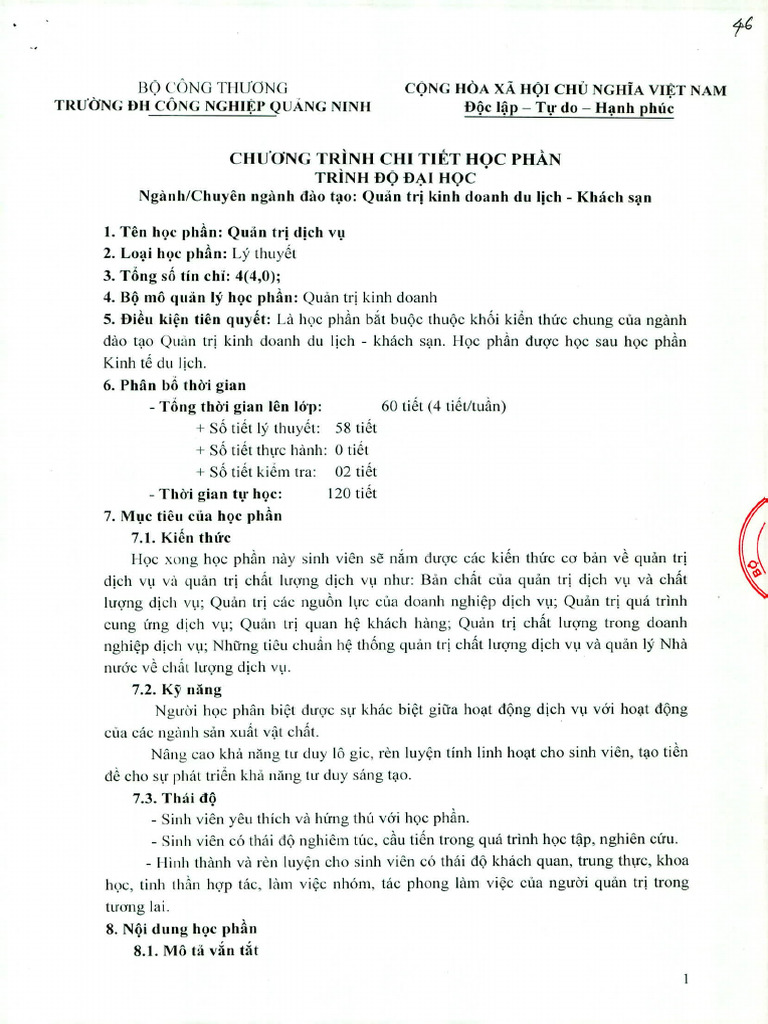 46.quan Tri Dich Vu | PDF