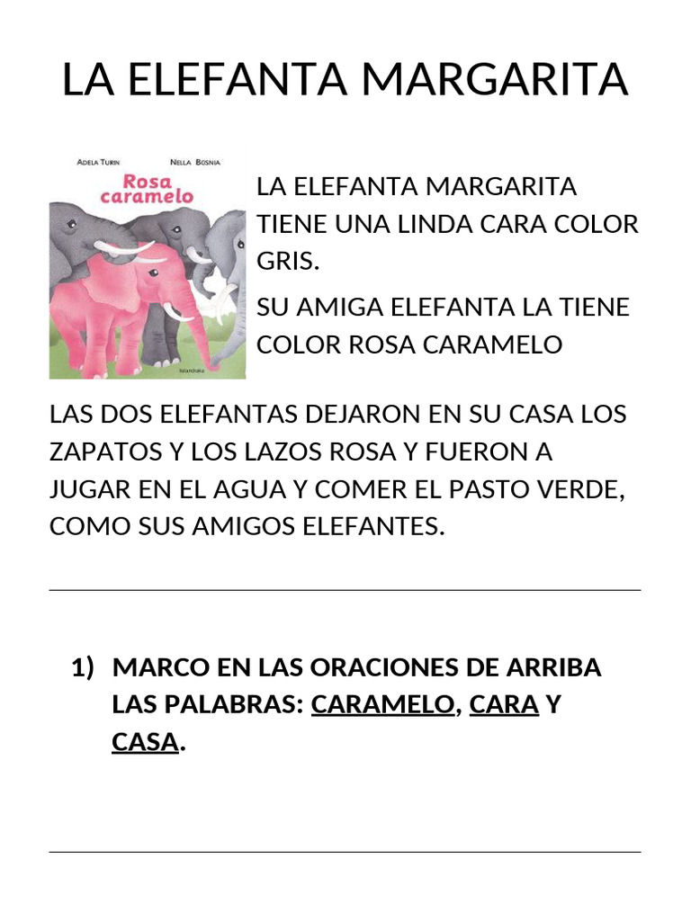 La Elefanta Margarita | PDF