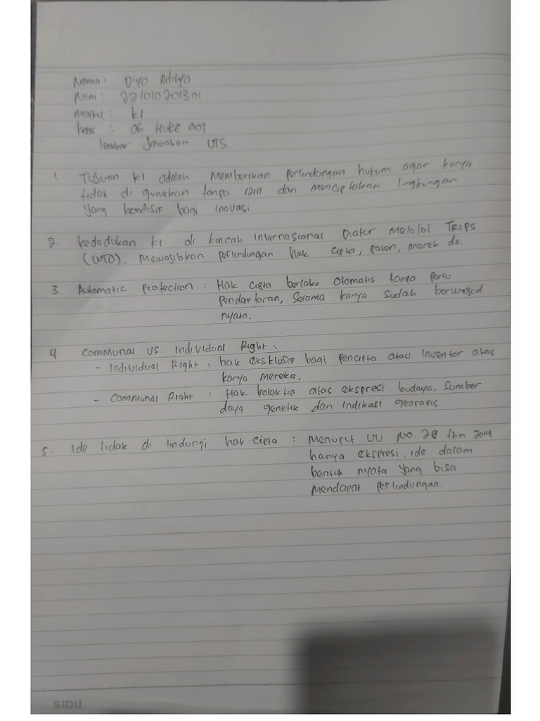 Jawab Uts Ki Diyo | PDF