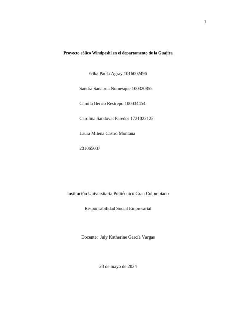 Ultima Entrega RSE | PDF | Responsabilidad social corporativa | Energía ...