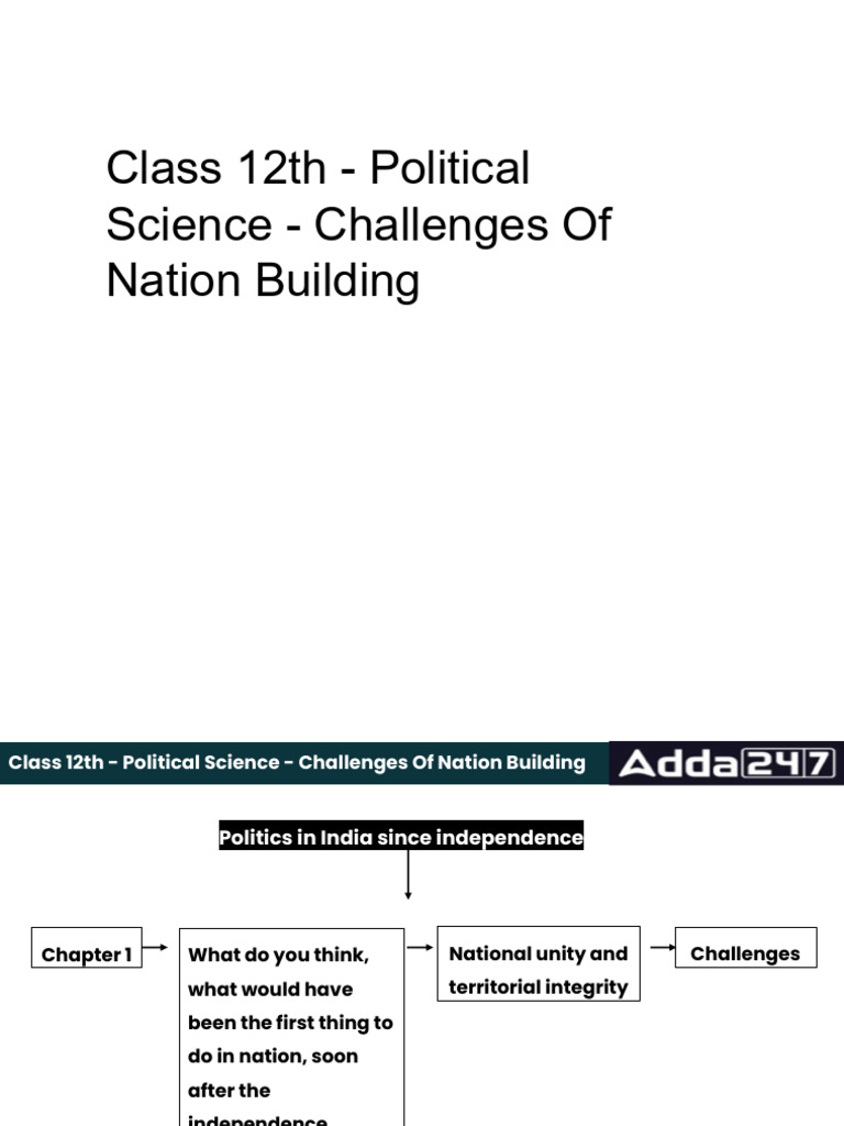 Challenges of Nation Building 5 | PDF | Partition Of India | Mahatma Gandhi