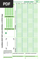 Civil Service Exam Answer Sheet 2025 | PDF | Educational Stages ...