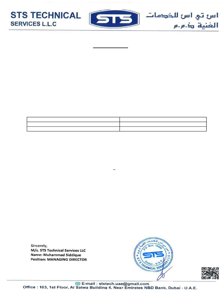 ABDUL KARIM - STS - Offer Letter | PDF