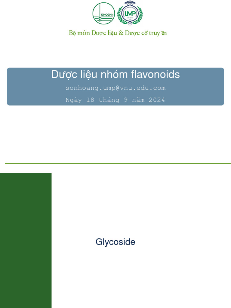 Bài giảng Flavonoids | PDF