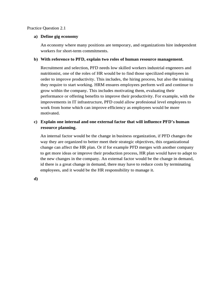 Practice Question 2 | PDF