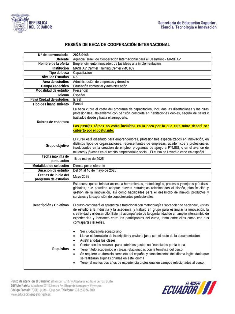 Reseคa de La Oferta - 0148 | PDF